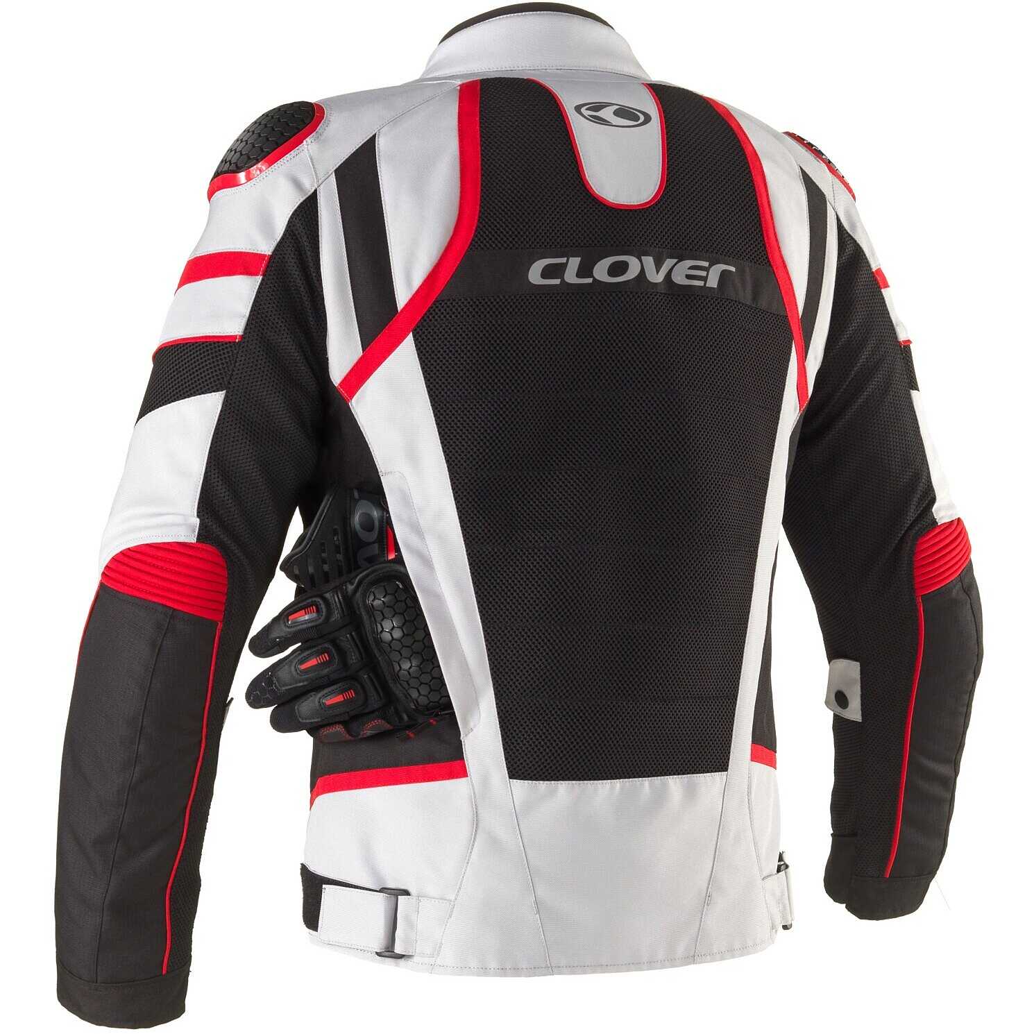 Clover RAINJET 3 WP Motorcycle Jacket Red Black White For Sale Online ...