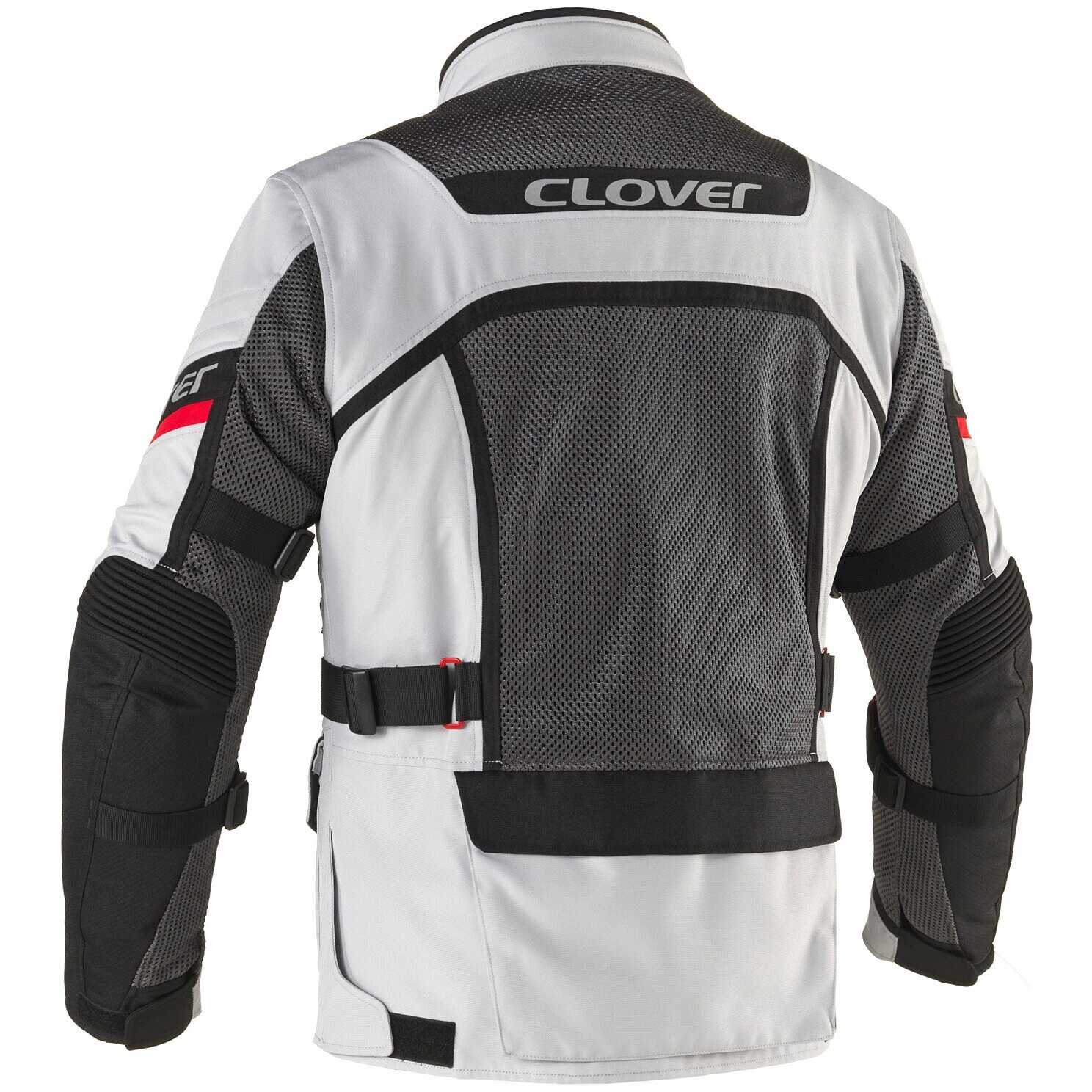 Clover VENTOURING 4 WP Motorcycle Jacket Grey Black Red For Sale Online ...