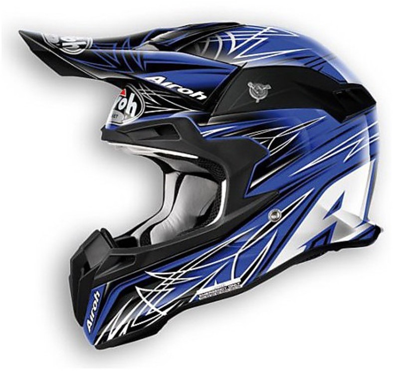 Cross Enduro Motorcycle Helmet Airoh Terminator Sharp Blue For Sale ...