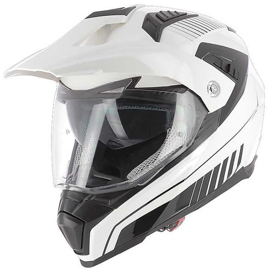 Cross Enduro Motorcycle Helmet Astone Crossmax SHAFT Glossy White For ...