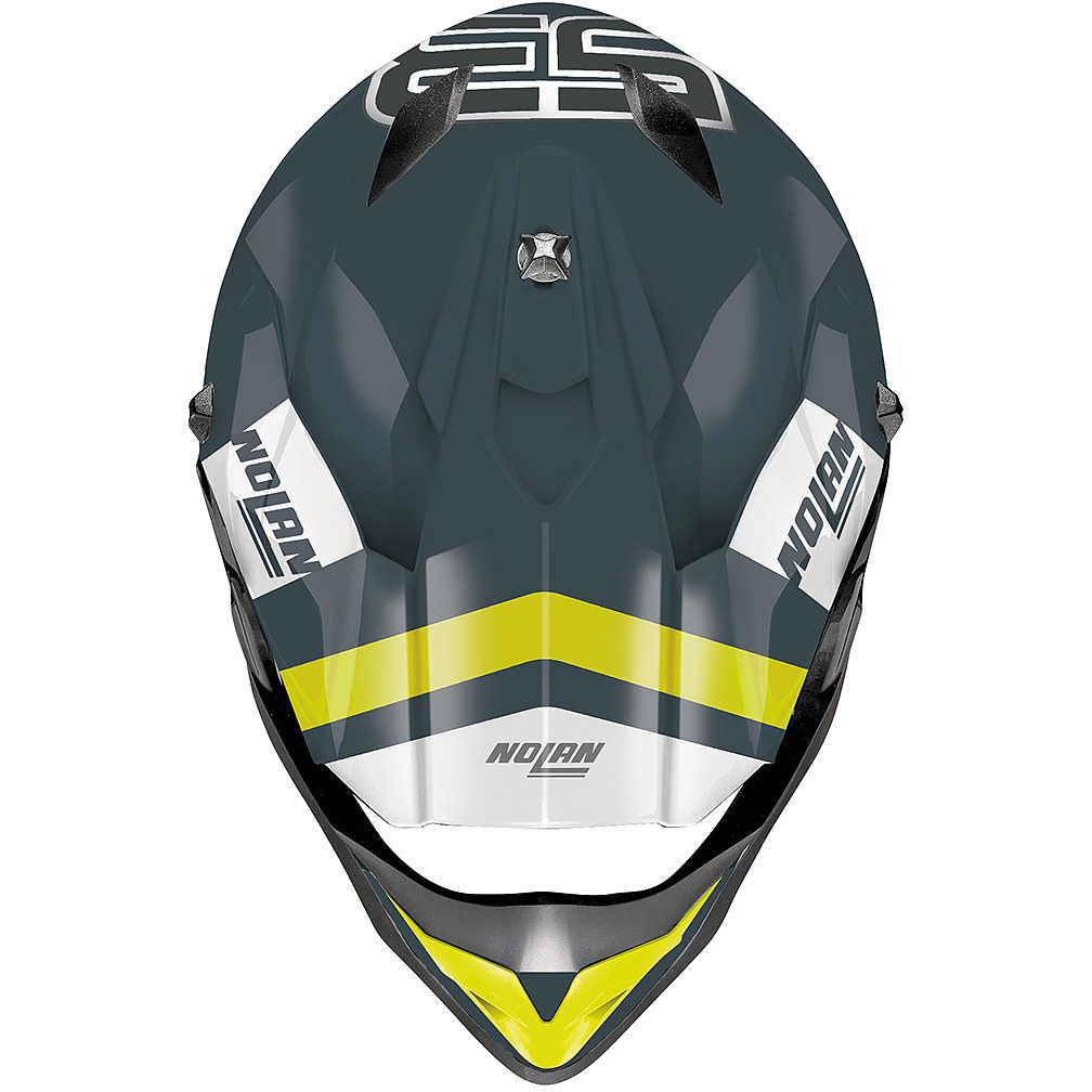 Cross Enduro Motorcycle Helmet Nolan N53 SPARKLER 091 Slate Gray For ...