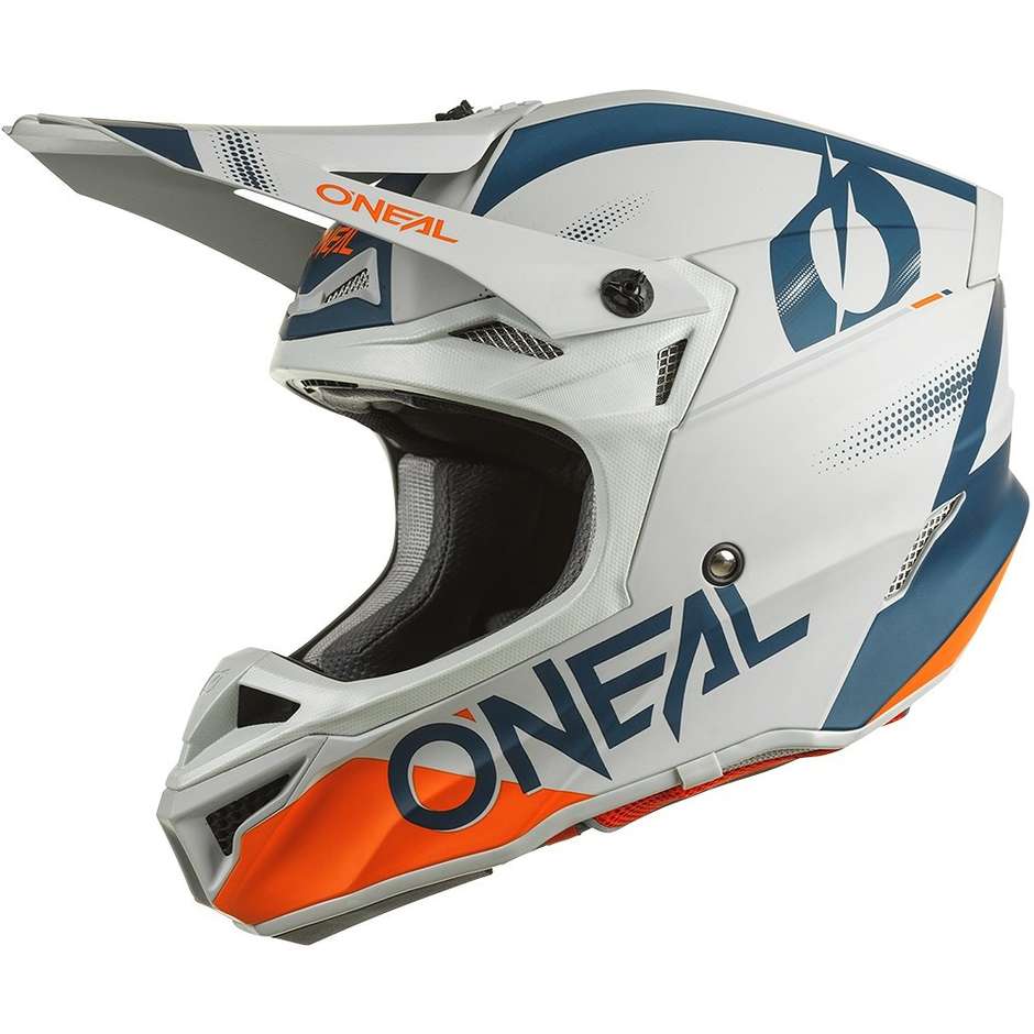 Cross Enduro Motorcycle Helmet Oneal 5Srs Polyacrylite HAZE V.22 Blue ...