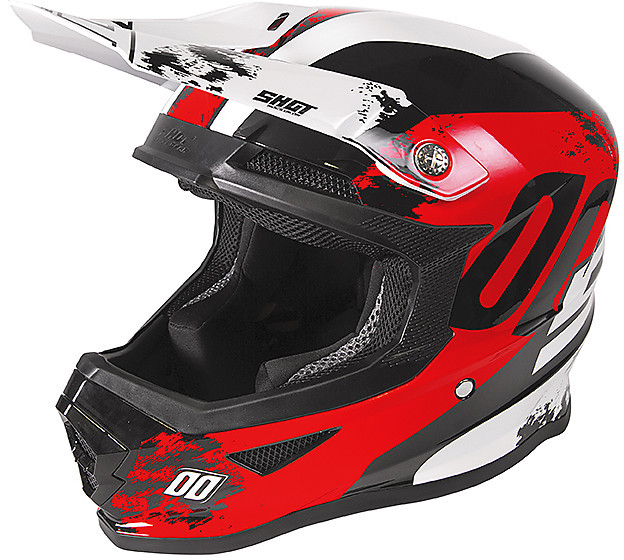 Cross Enduro Shot FURIOUS SHADOW Motorcycle Helmet Red White For Sale ...