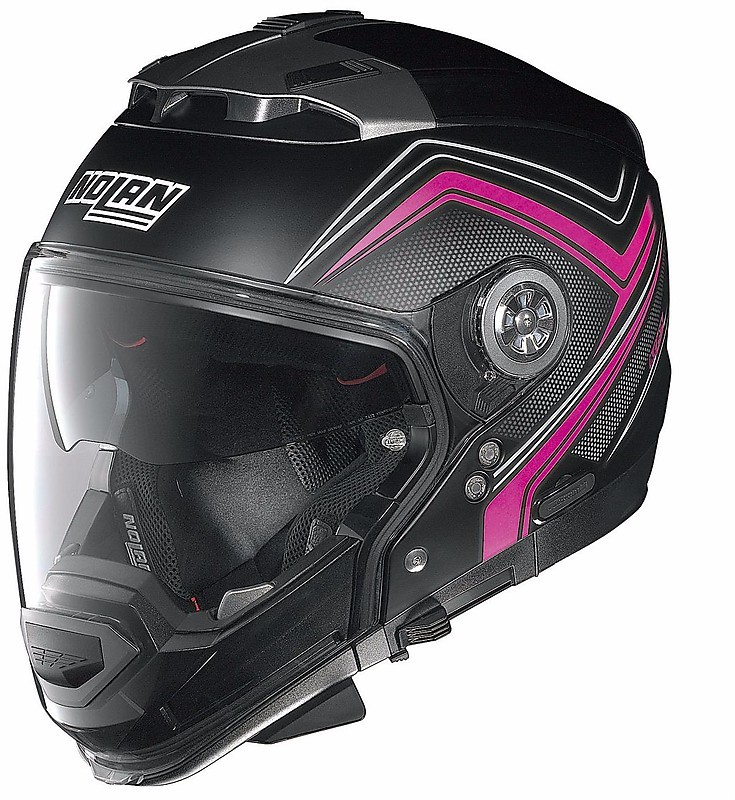 Crossover Helm Moto Modular Nolan N44 N-Com Alter Como 042 Gloss Black ...