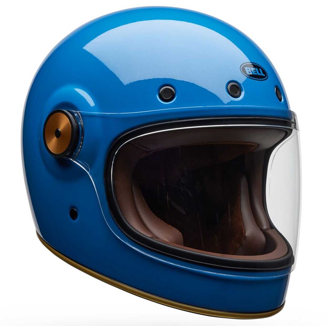Custom Bell BULLITT GT Full Face Motorcycle Helmet Vintage Blue For ...