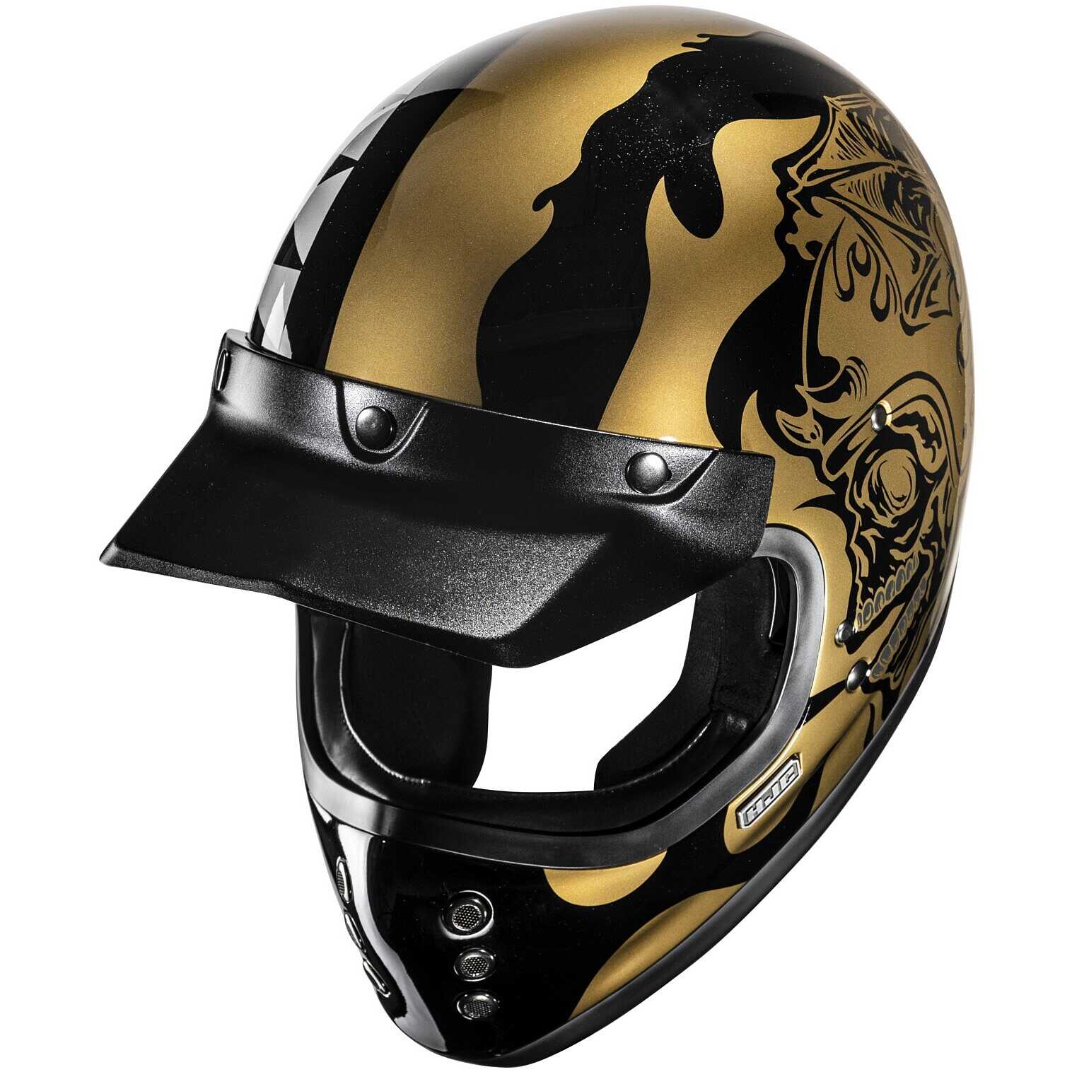 Custom Full Face Motorcycle Helmet In Fiber Hjc V60 FLAME MC9 For Sale ...