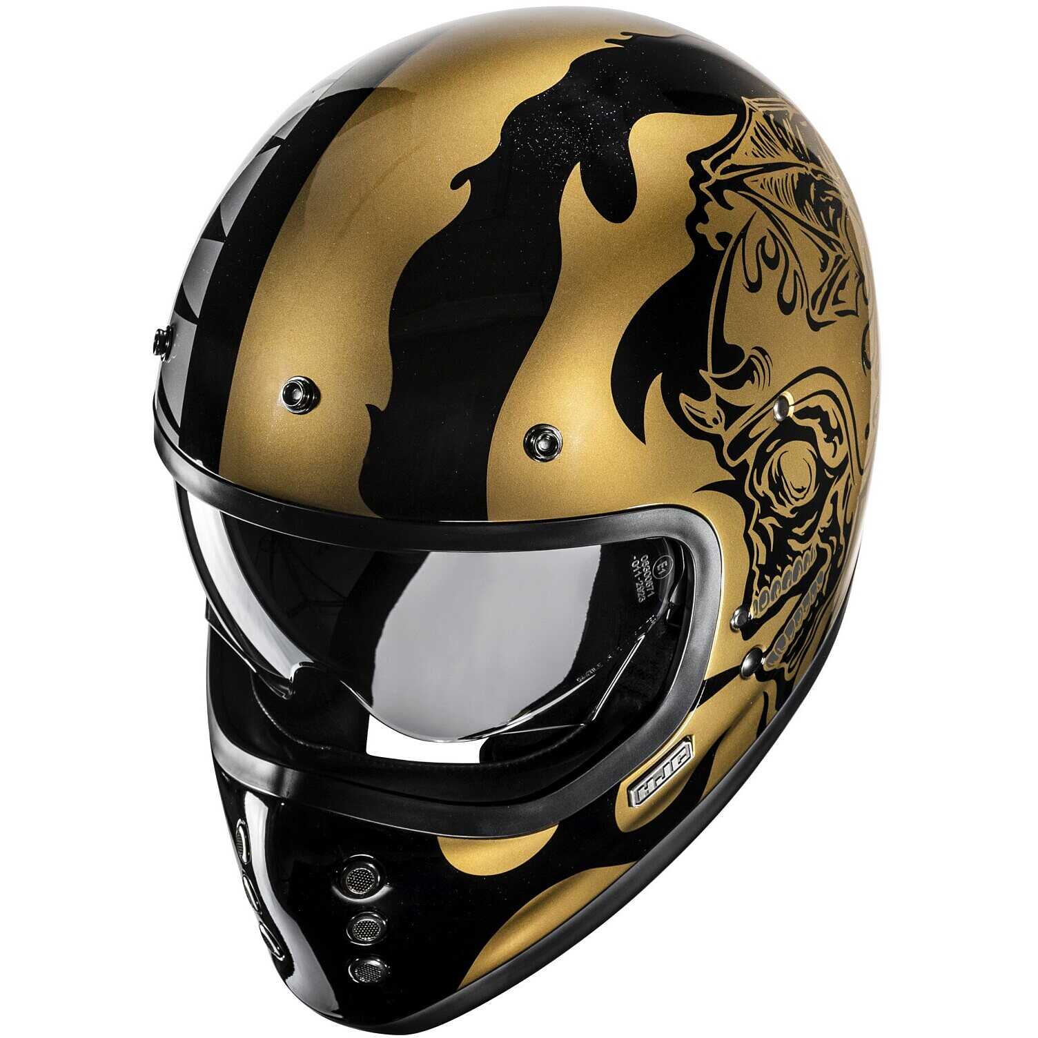 Custom Full Face Motorcycle Helmet In Fiber Hjc V60 FLAME MC9 For Sale Online - Outletmoto.eu