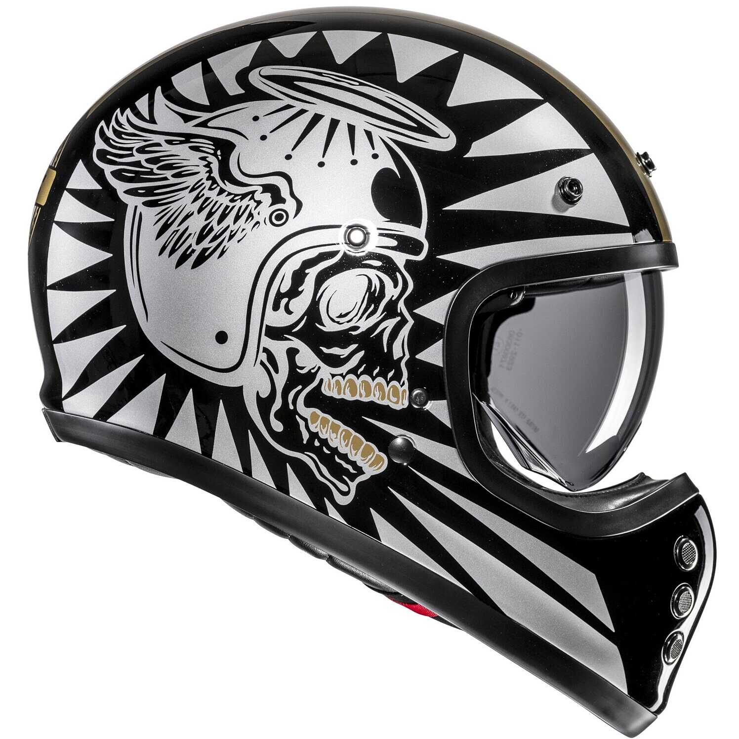 Custom Full Face Motorcycle Helmet In Fiber Hjc V60 FLAME MC9 For Sale ...
