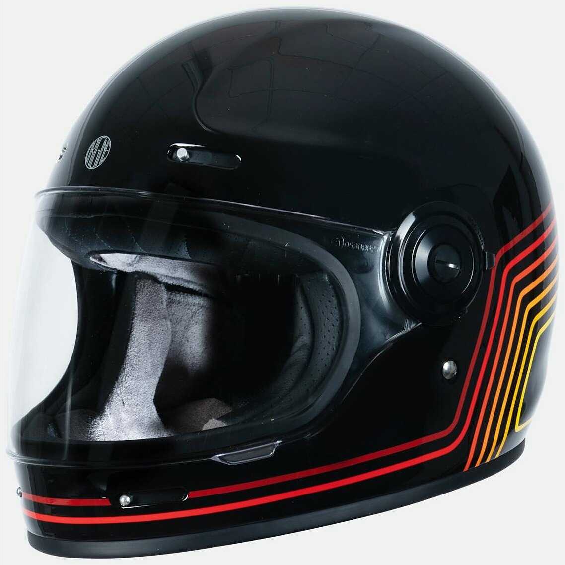 Custom Full Face Motorcycle Helmet Origine VEGA Sunrise Red White For ...