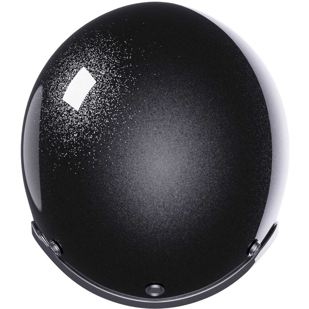 Custom Jet Stormer QUARTZ GLITTER Black Pearl Motorcycle Helmet For ...