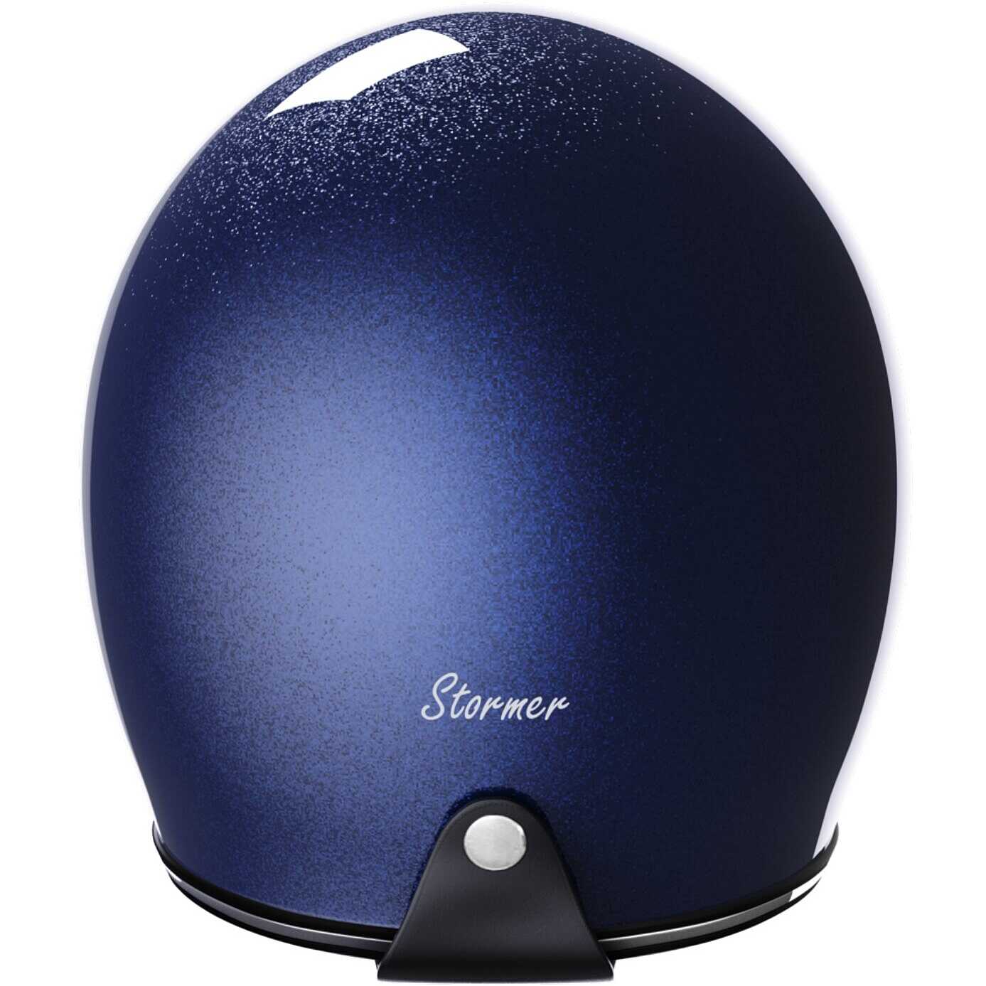 Custom Jet Stormer QUARTZ GLITTER Motorcycle Helmet Glossy Navy Blue ...