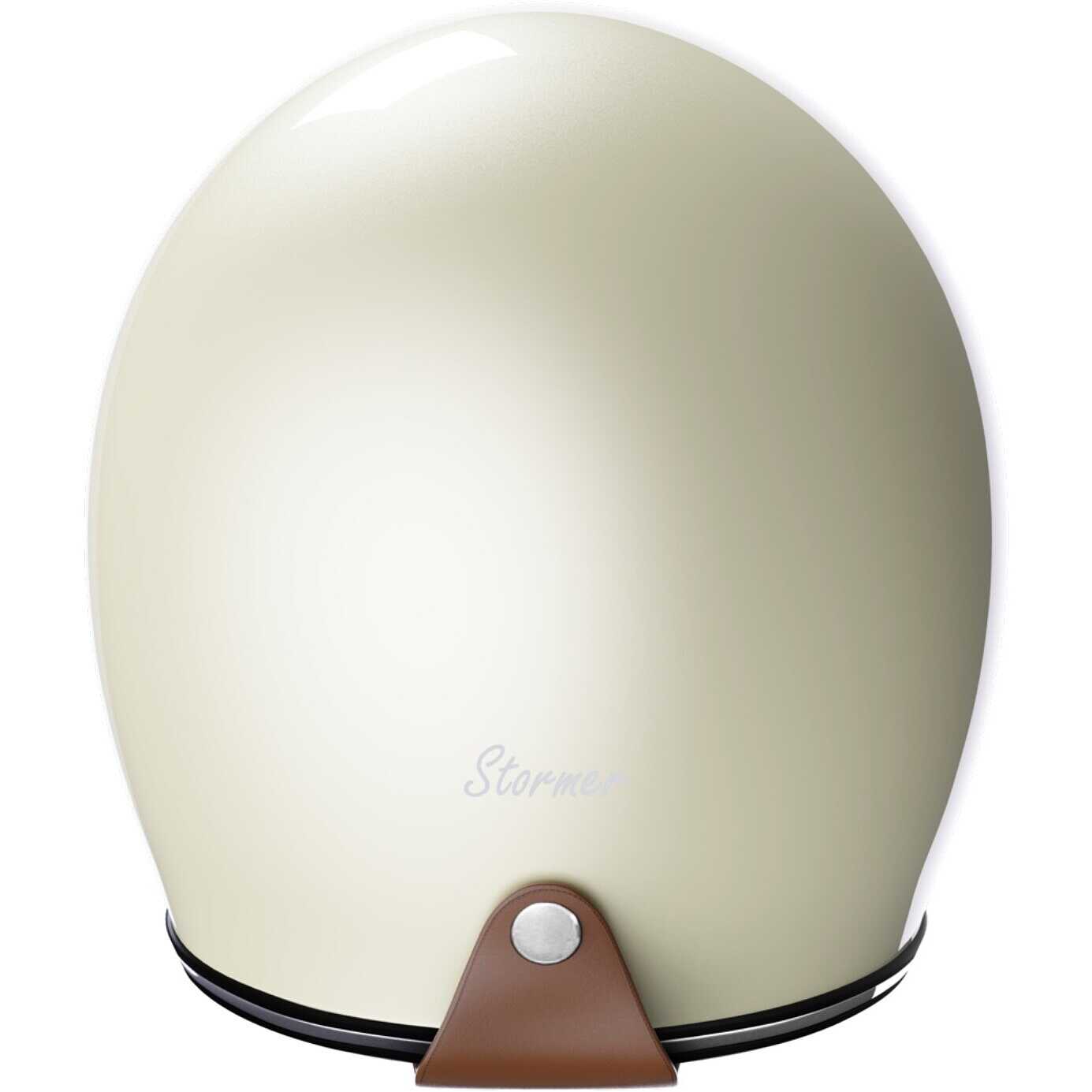 Custom Jet Stormer QUARTZ Solid Off-White Pearl Motorcycle Helmet For ...