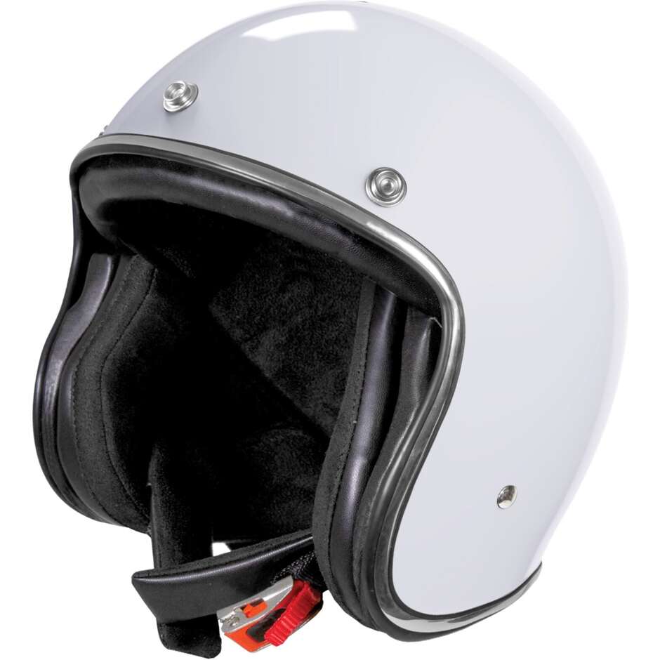Custom Jet Stormer QUARTZ Solid White Pearl Motorcycle Helmet For Sale ...