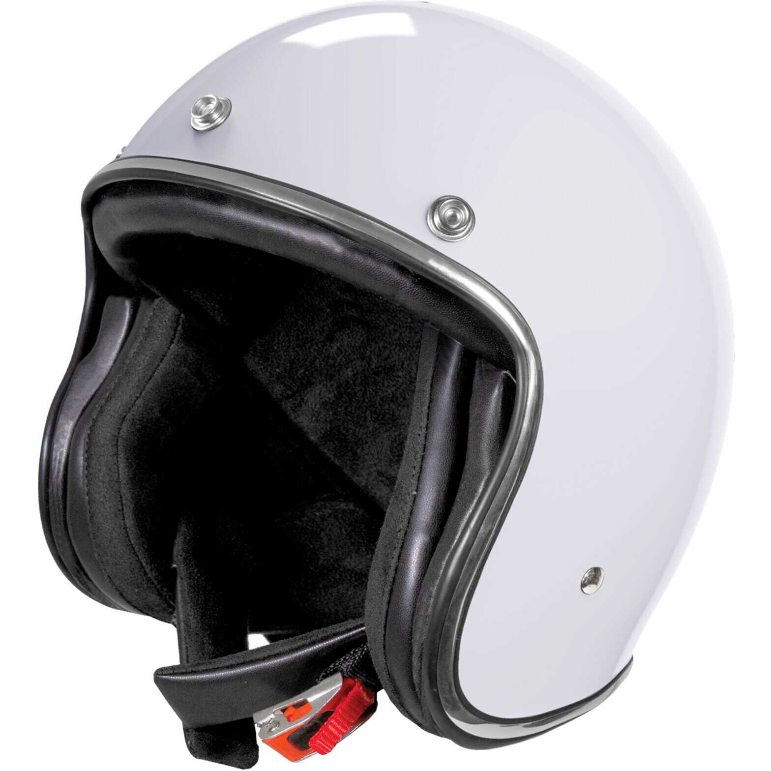 Custom Jet Stormer QUARTZ Solid White Pearl Motorcycle Helmet For Sale ...