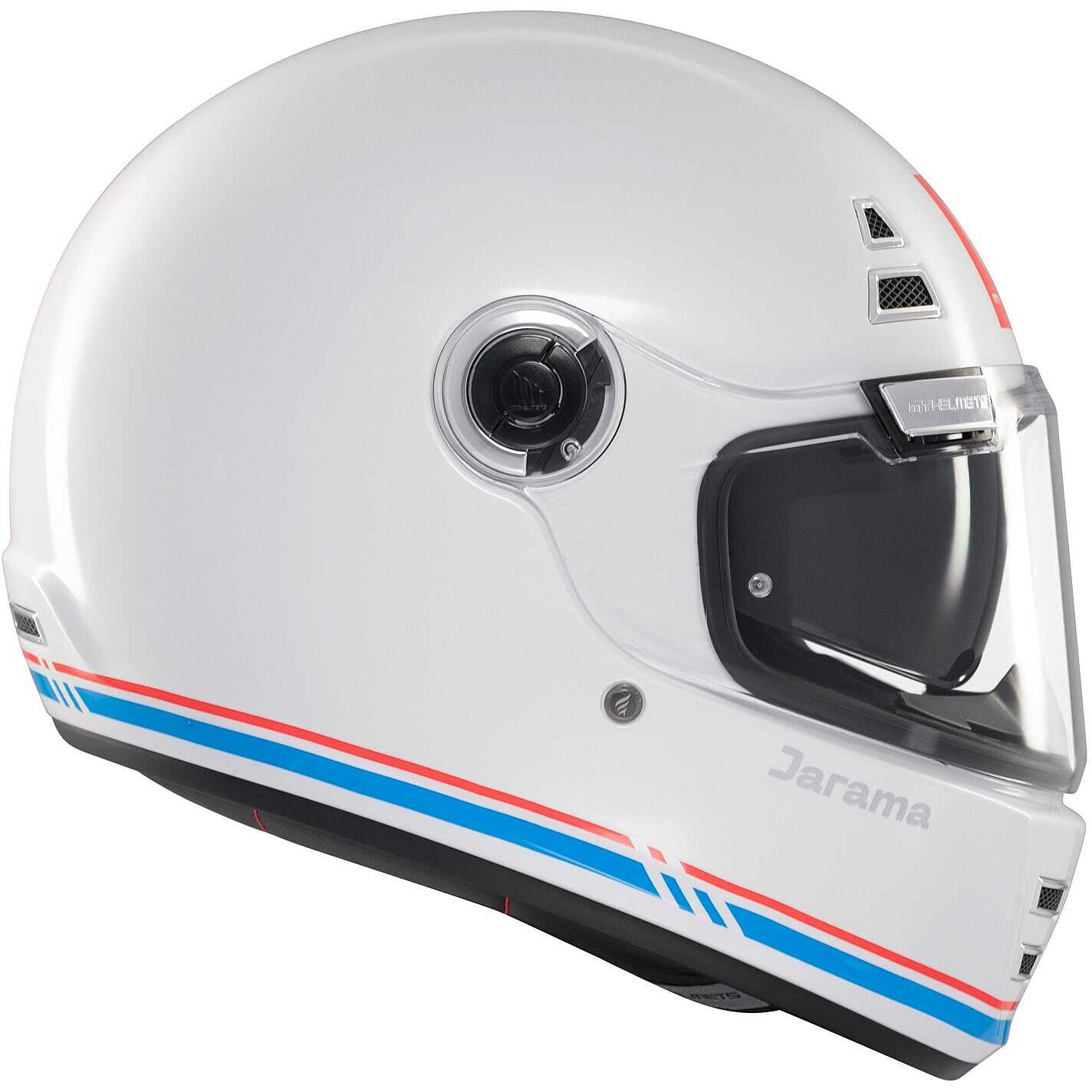 Custom Retro Motorcycle Helmet Mt Helmetss JARAMA SV SOLID A7 Glossy White For Sale Online ...