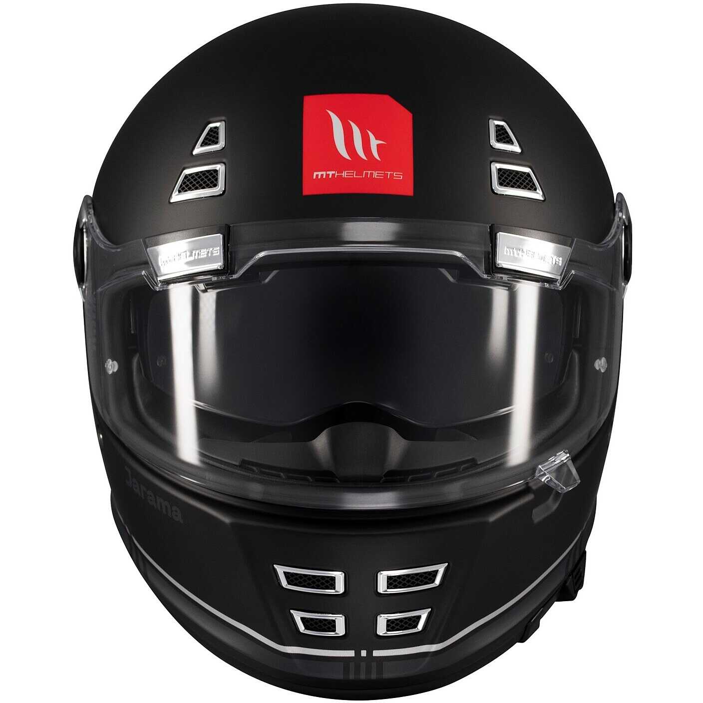 Custom Retro Motorcycle Helmet Mt Helmetss JARAMA SV SOLID B2 Matt ...