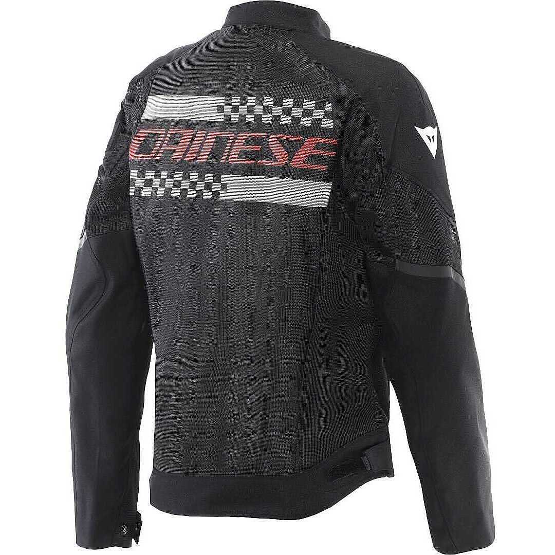 Dainese HEROSPHERE AIR Motorcycle Jacket # Black White Stripes Red For ...