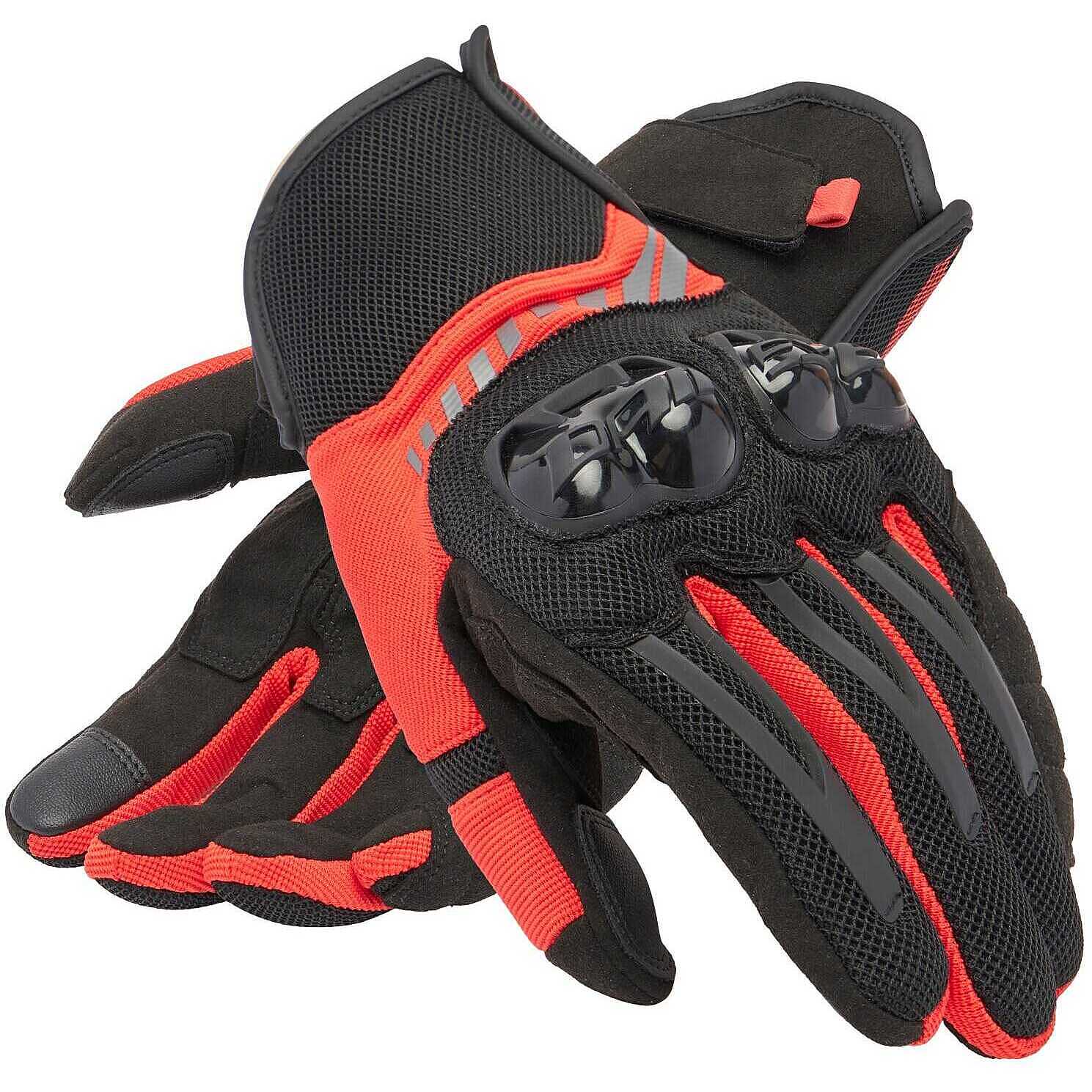 Dainese MIG 3 AIR Motorradhandschuhe # Schwarz Lava Rot Online-Verkauf ...