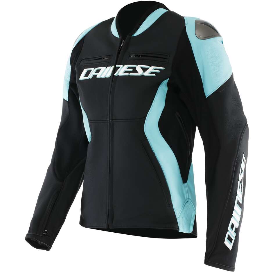 Dainese RACING 5 WMN Women's Leather Motorcycle Jacket Black For Sale ...