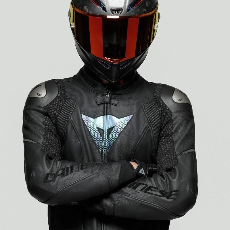 Dainese VALOROSA 50th LTD QDF Black Leather Motorcycle Jacket For Sale ...