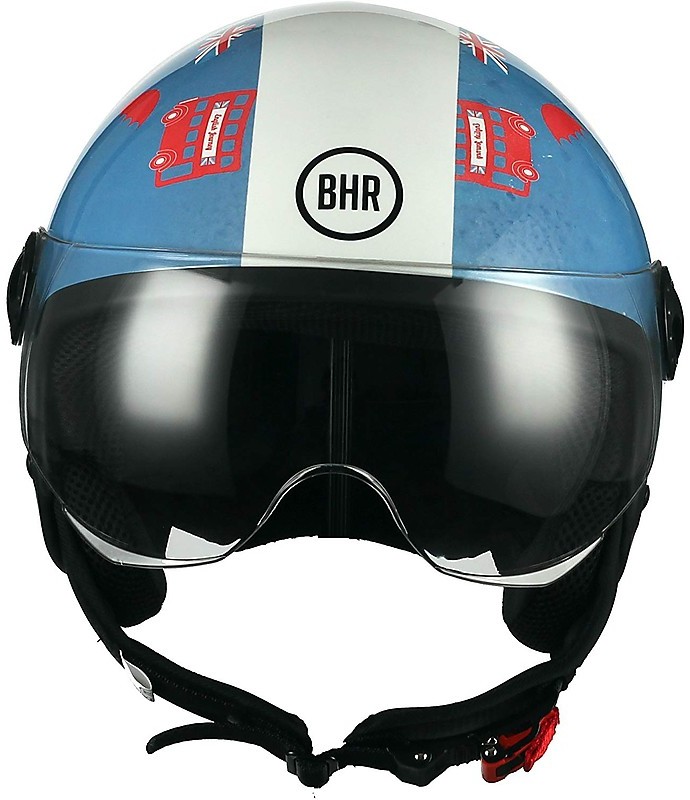 Demi-Jet Motorcycle Helmet Domed Visor BHR 801 England B For Sale ...
