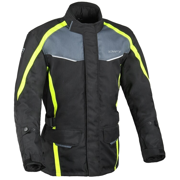 DIFI Cage Kid Aerotex Motorcycle Jacket Black Yellow For Sale Online ...