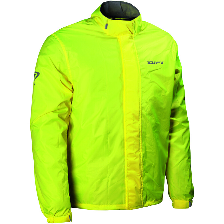 DIFI Fuzzy Yellow Rain Jacket For Sale Online - Outletmoto.eu