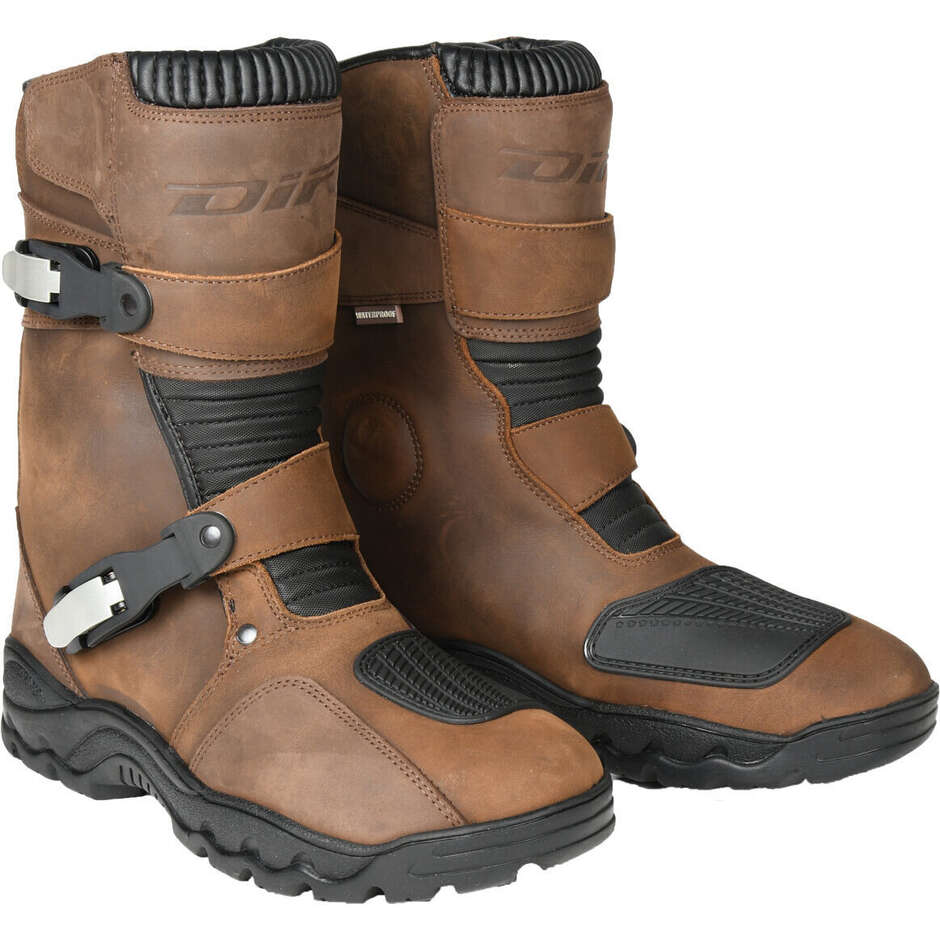 DIFI Navarra Medium Aerotex Brown Motorcycle Boots For Sale Online ...