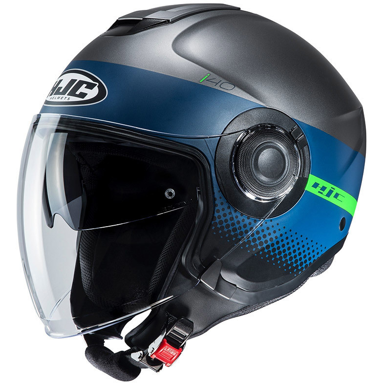 Doppelvisier Jet Helm HJC i40 UNOVA MC4HSF Grau Blau Online Verkauf Outletmoto.eu