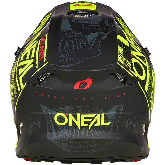 Enduro-Motorradhelm Oneal 5SRS Polyacrylite Helm ATTACK V.23 Schwarz ...