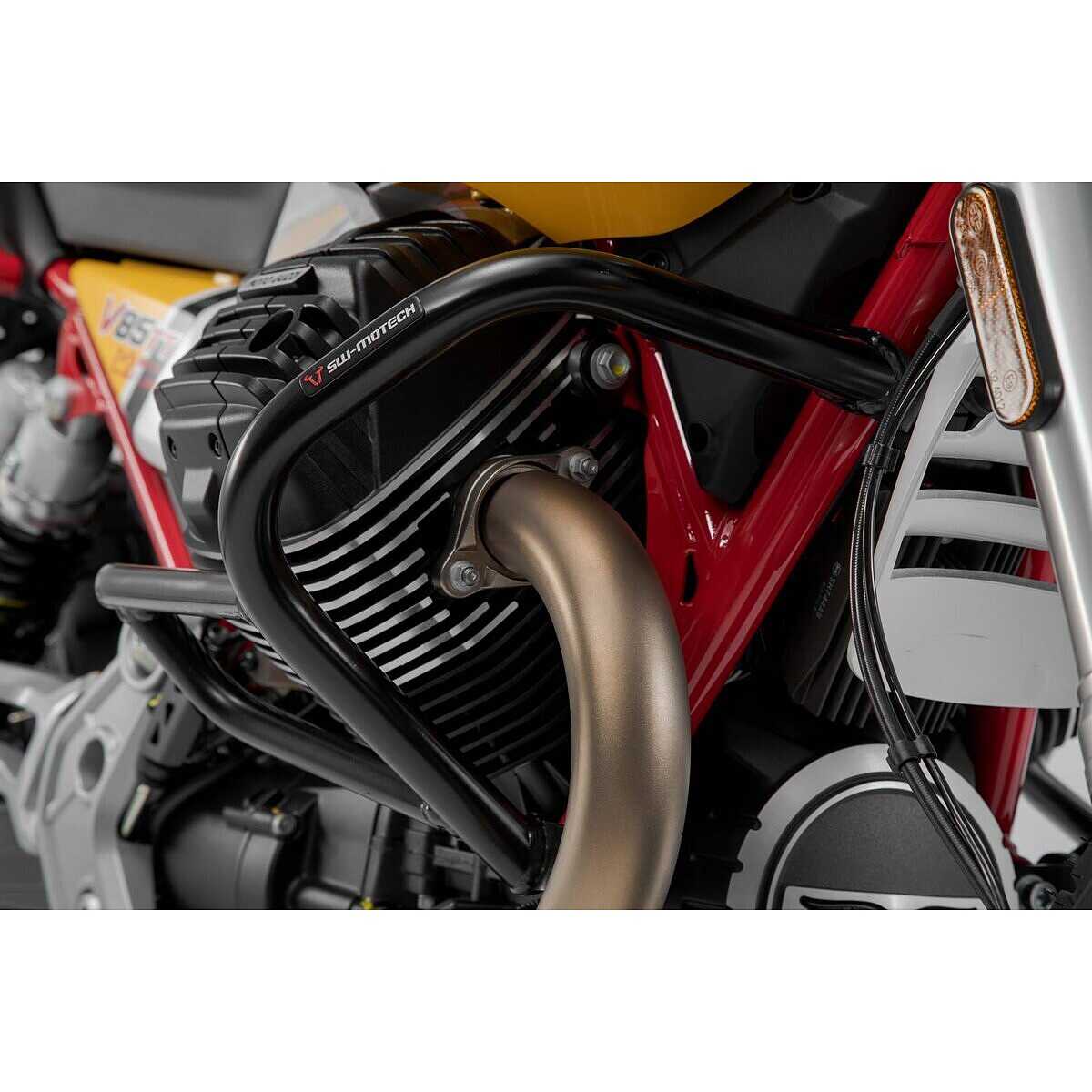 Engine Protection Bar Black Sw-Motech SBL.17.925.10000/B for Moto Guzzi ...