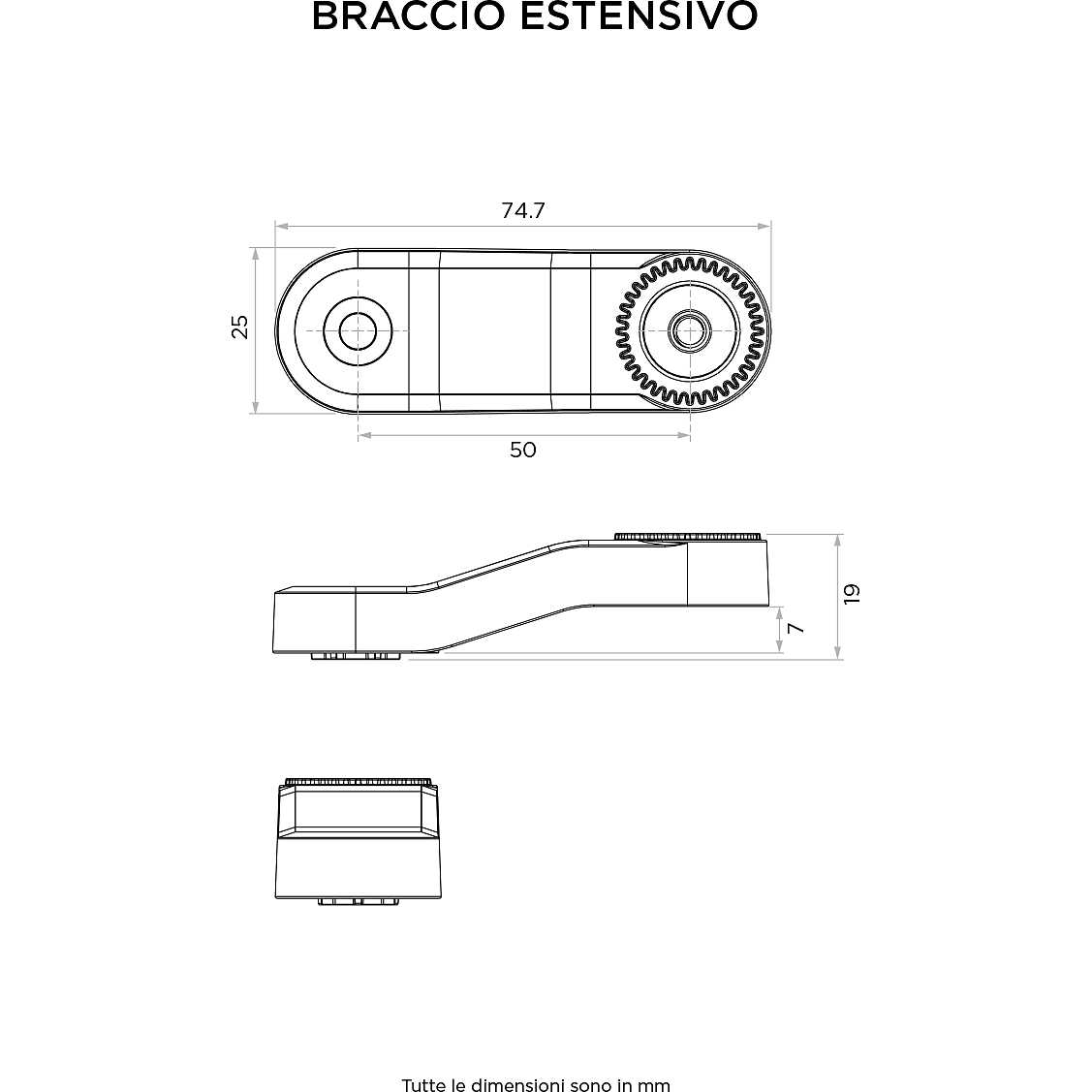 Extension Arm (50mm) Quad Lock QLP-MOT-EA For Sale Online - Outletmoto.eu