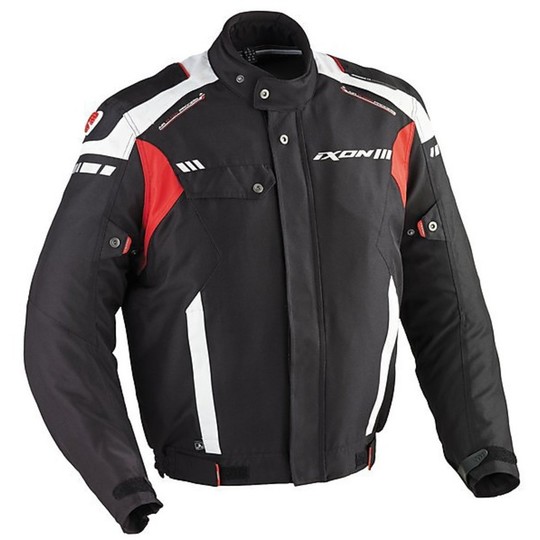 Fabric Motorcycle Jacket Ixon Shiroki HP Black / White / Red For Sale ...