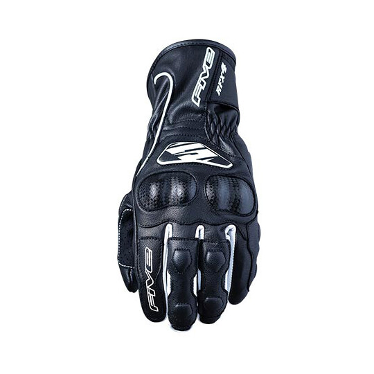 Five RFX4 Black White Motorcycle Gloves For Sale Online - Outletmoto.eu