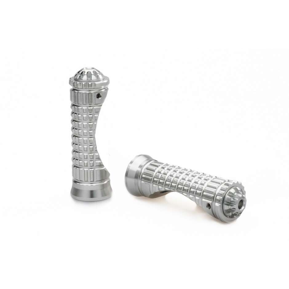 Fixed Footrests - Universal M8 M6 CNC Racing PC106 Silver For Sale ...