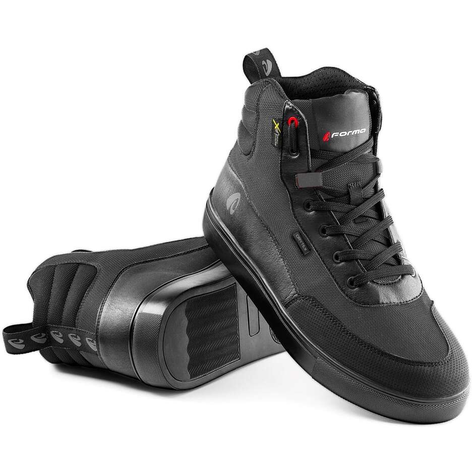 Forma MILANO DRY Black Grey Motorcycle Shoes For Sale Online ...