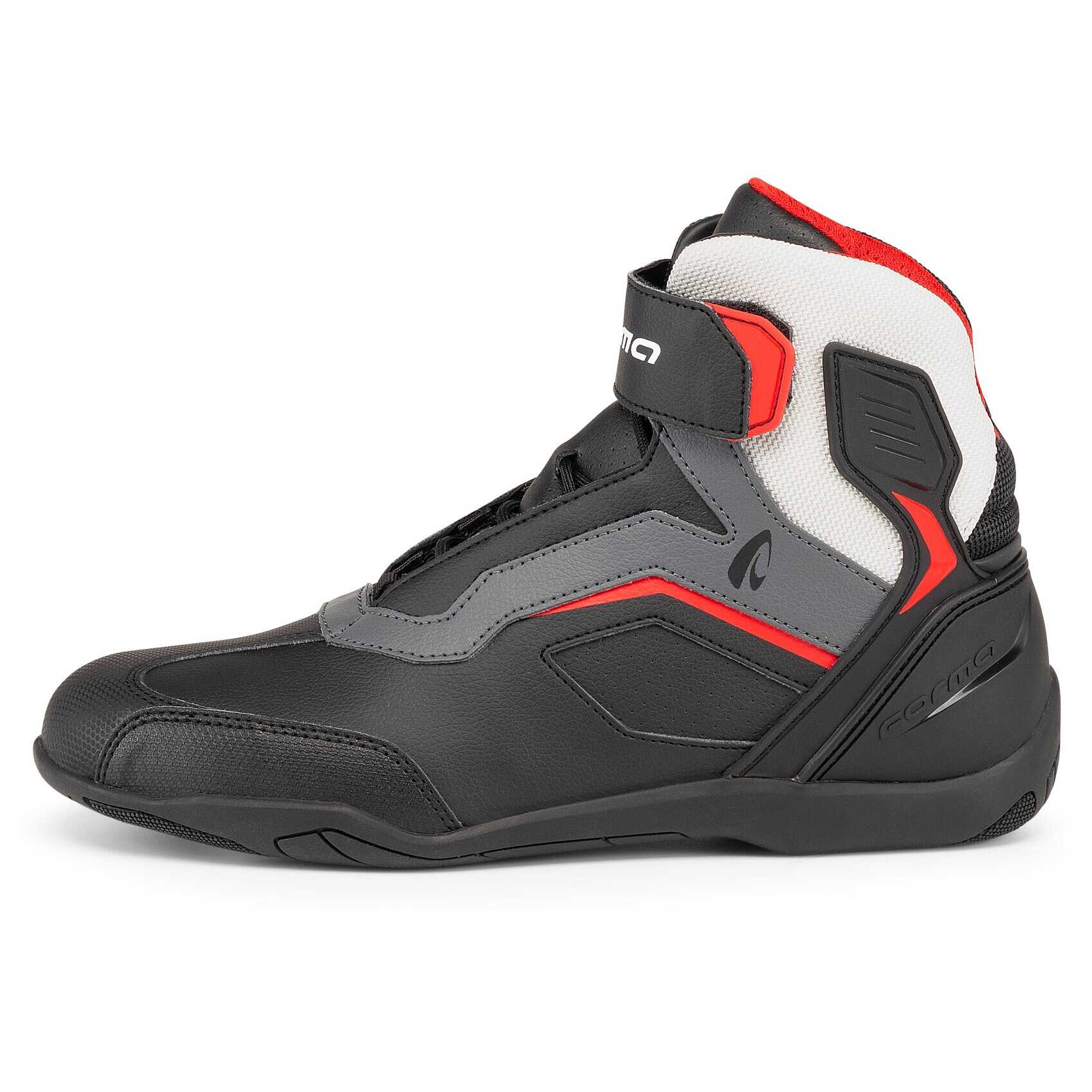 Forma STINGER EVO FLOW Summer Motorcycle Shoes Black White Grey For ...