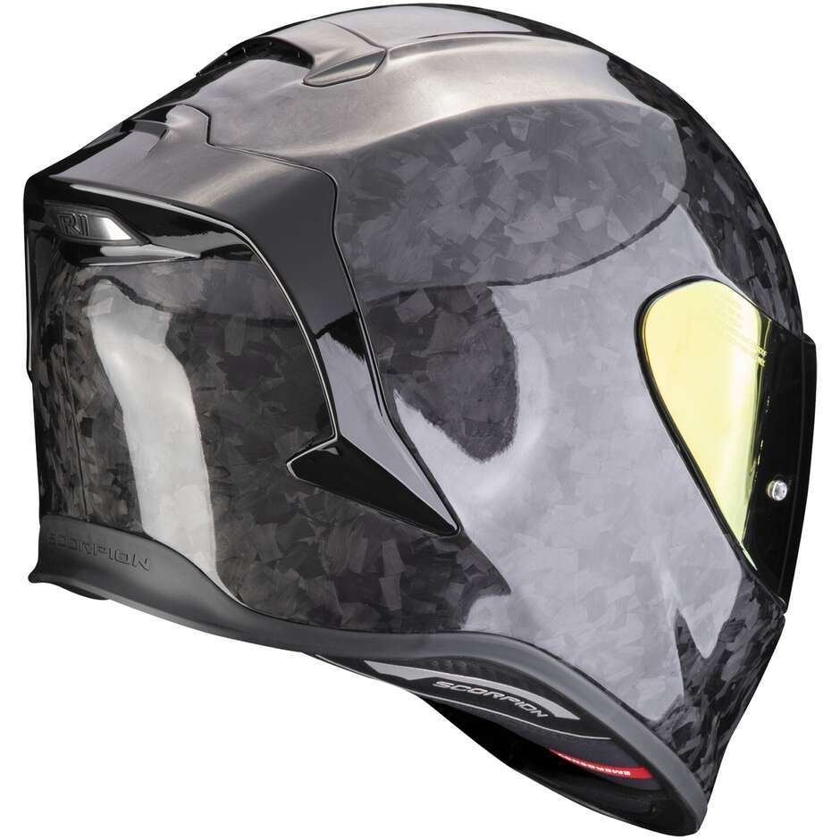 Full Face Carbon Motorcycle Helmet Scorpion EXO R1 EVO CARBON AIR ONYX ...