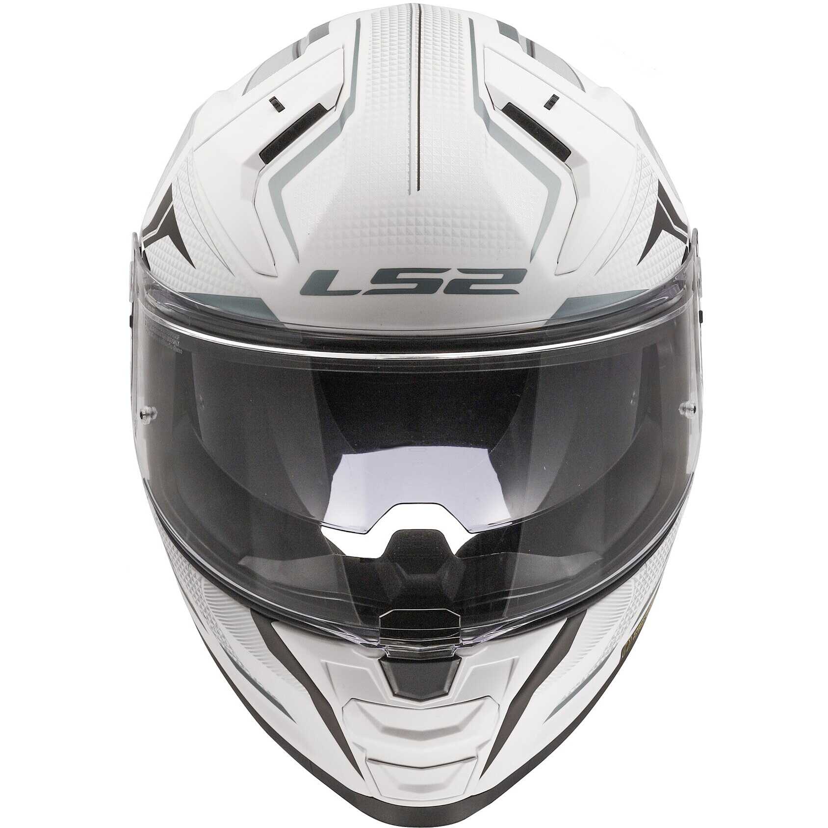 Full Face Motorcycle Helmet In HPFC Ls2 FF811 VECTOR II ALIZER White ...