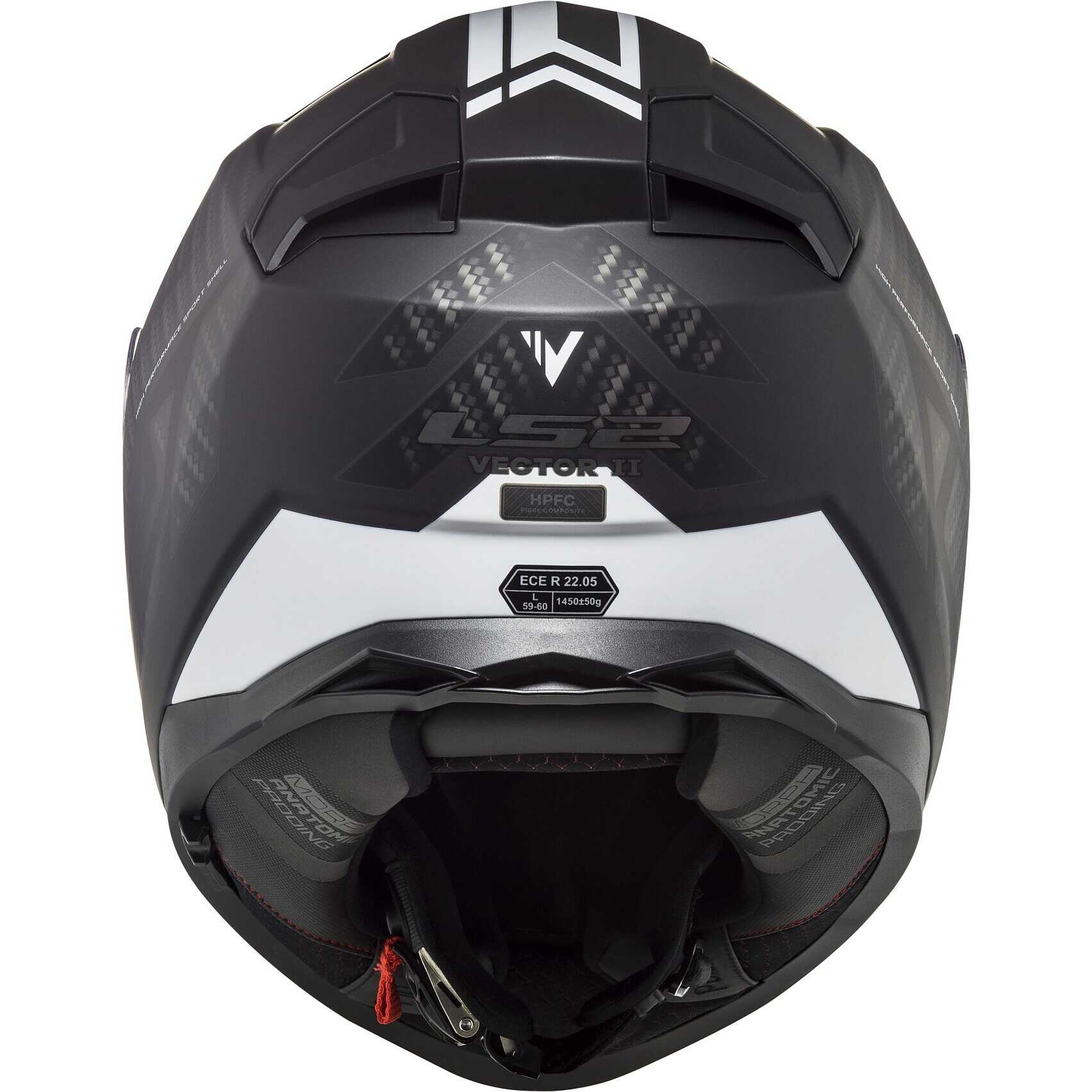 Full Face Motorcycle Helmet In HPFC Ls2 FF811 VECTOR II Splitter Black ...