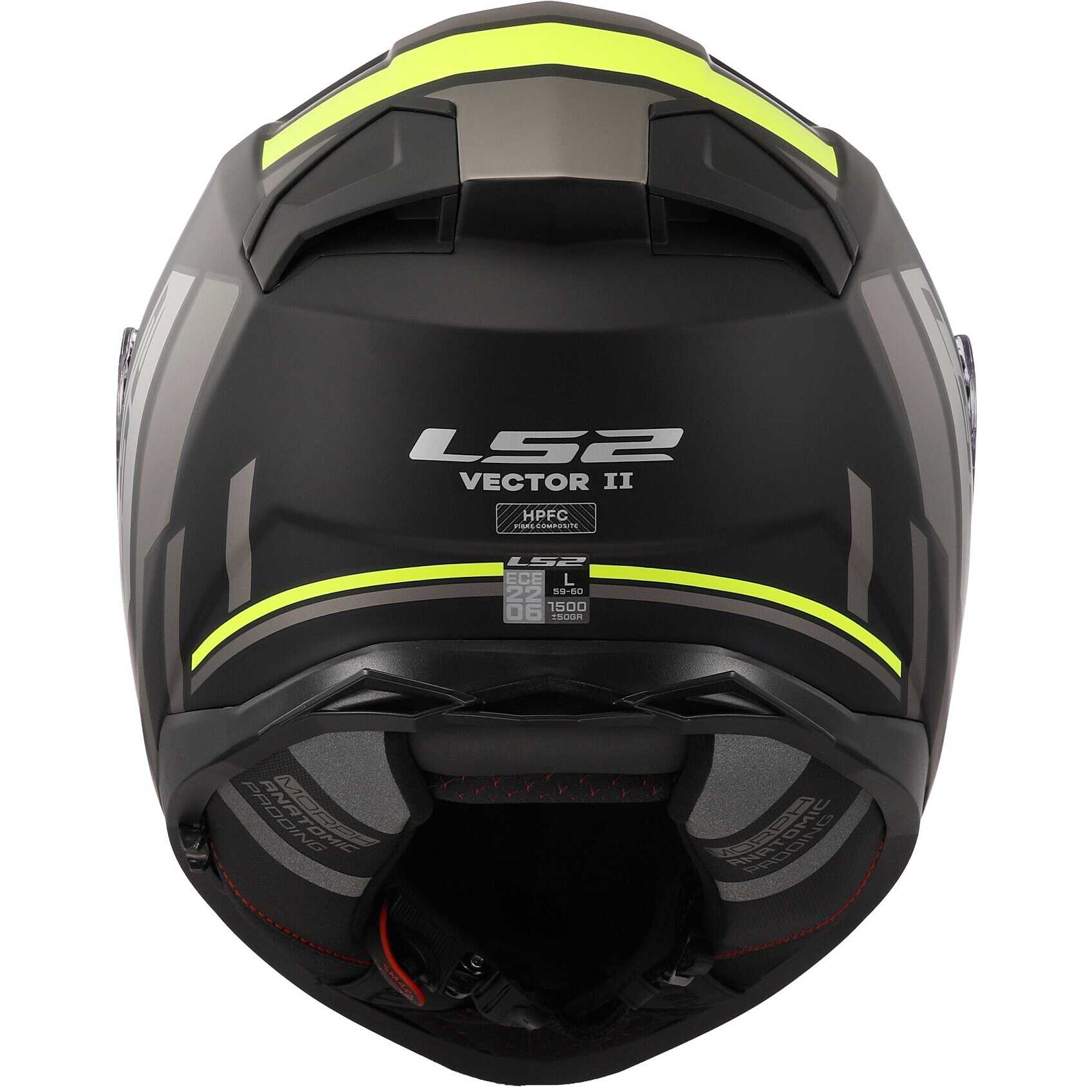 Full Face Motorcycle Helmet In HPFC Ls2 FF811 VECTOR II TRON Matt Black ...