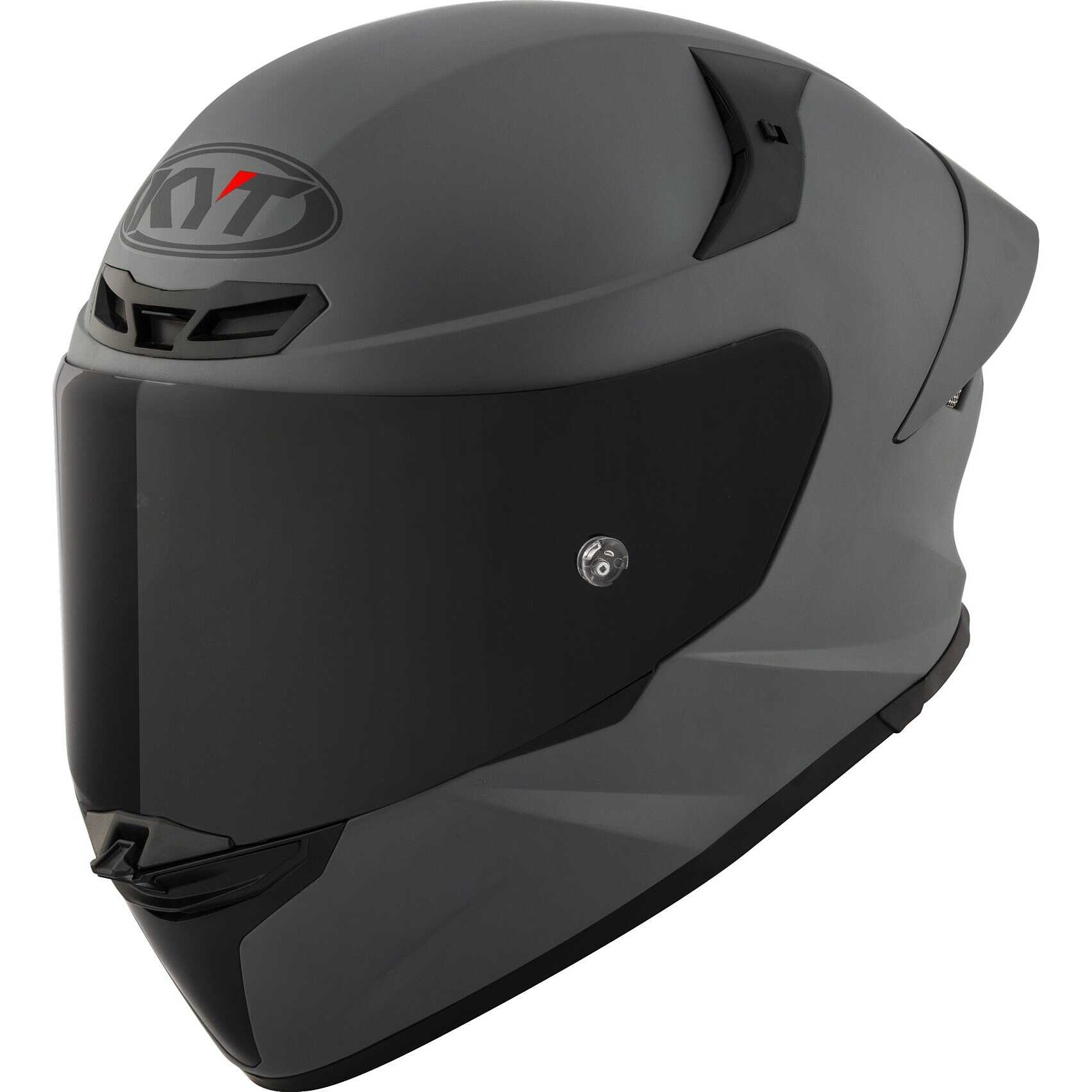 Full Face Motorcycle Helmet Kyt KYT TT-REVO PLAIN Matt GRL Grey For ...