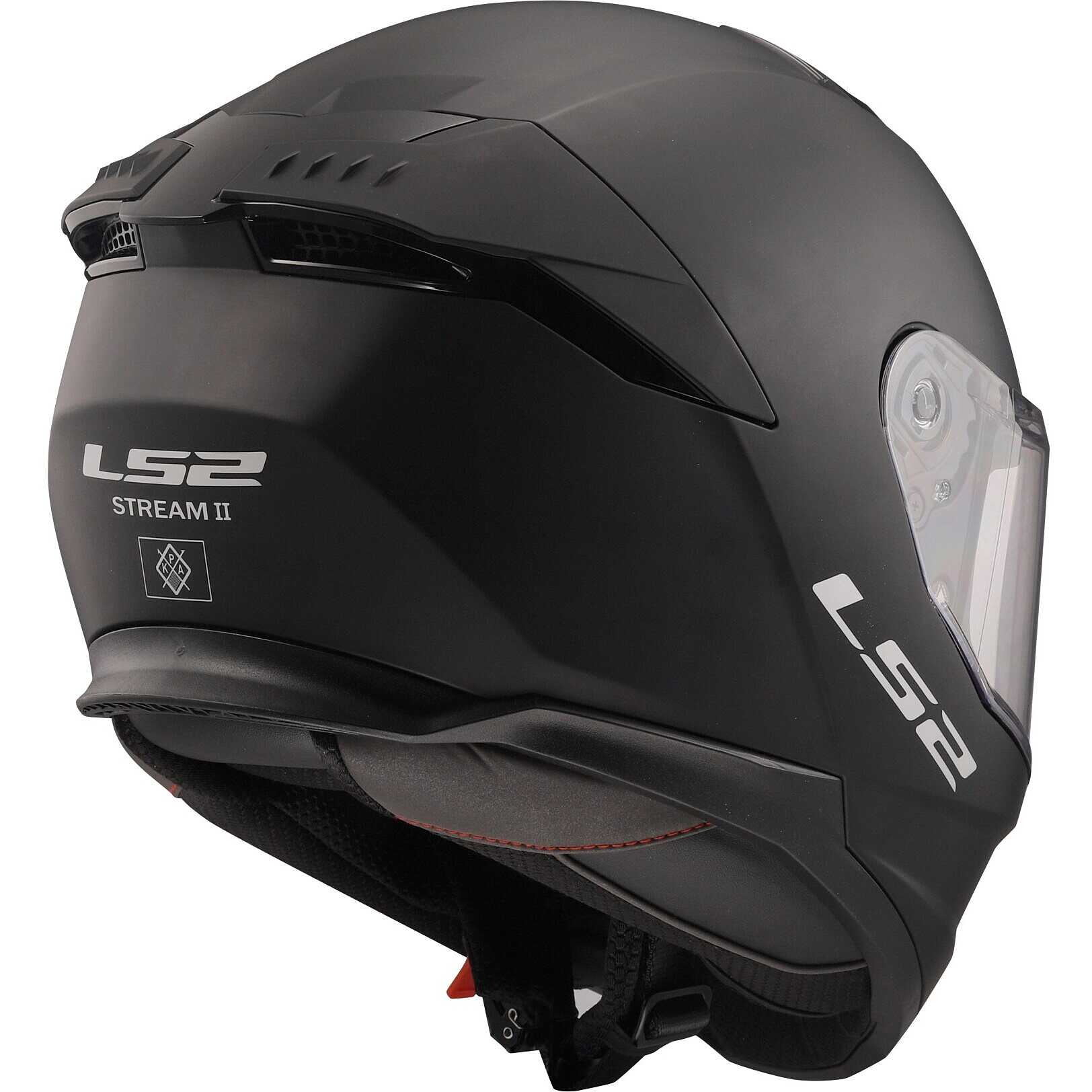 Full Face Motorcycle Helmet Ls2 FF808 STREAM II Solid Matt Black For ...