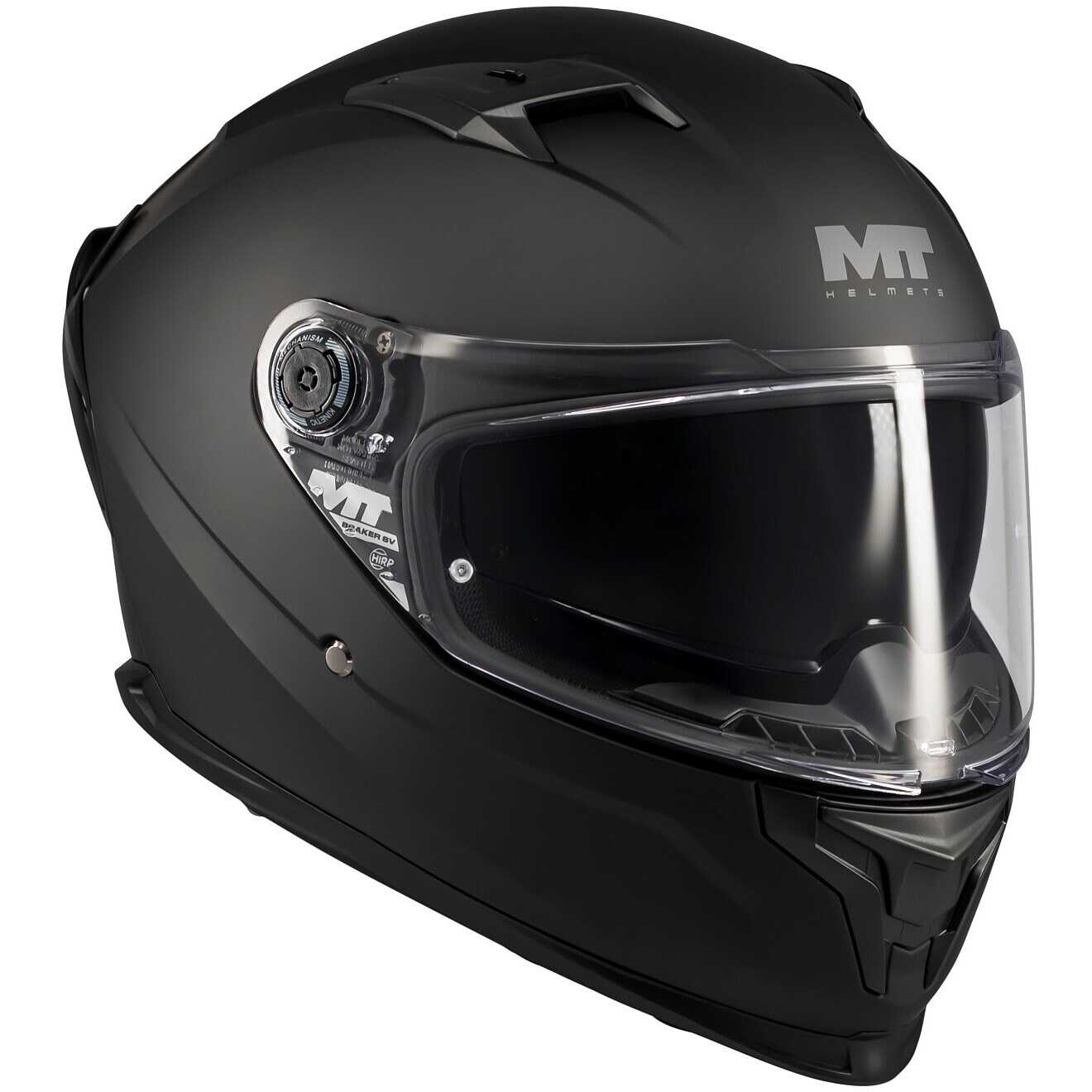 Full Face Motorcycle Helmet Mt Helmets BRAKER SV PURE A1 Matt Black For ...