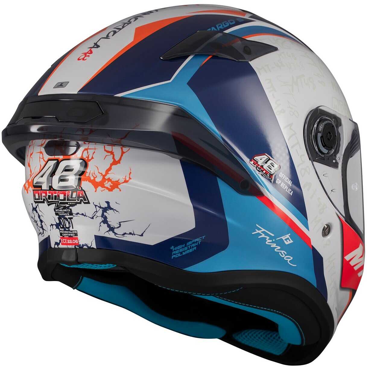 Full Face Motorcycle Helmet Mt Helmets TARGO S ORTOLA 2024 A7 Glossy ...