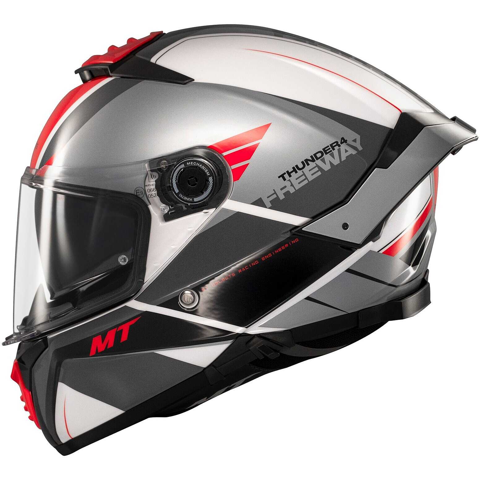 Full Face Motorcycle Helmet Mt Helmets THUNDER 4 Sv FREEWAY A5 Glossy ...