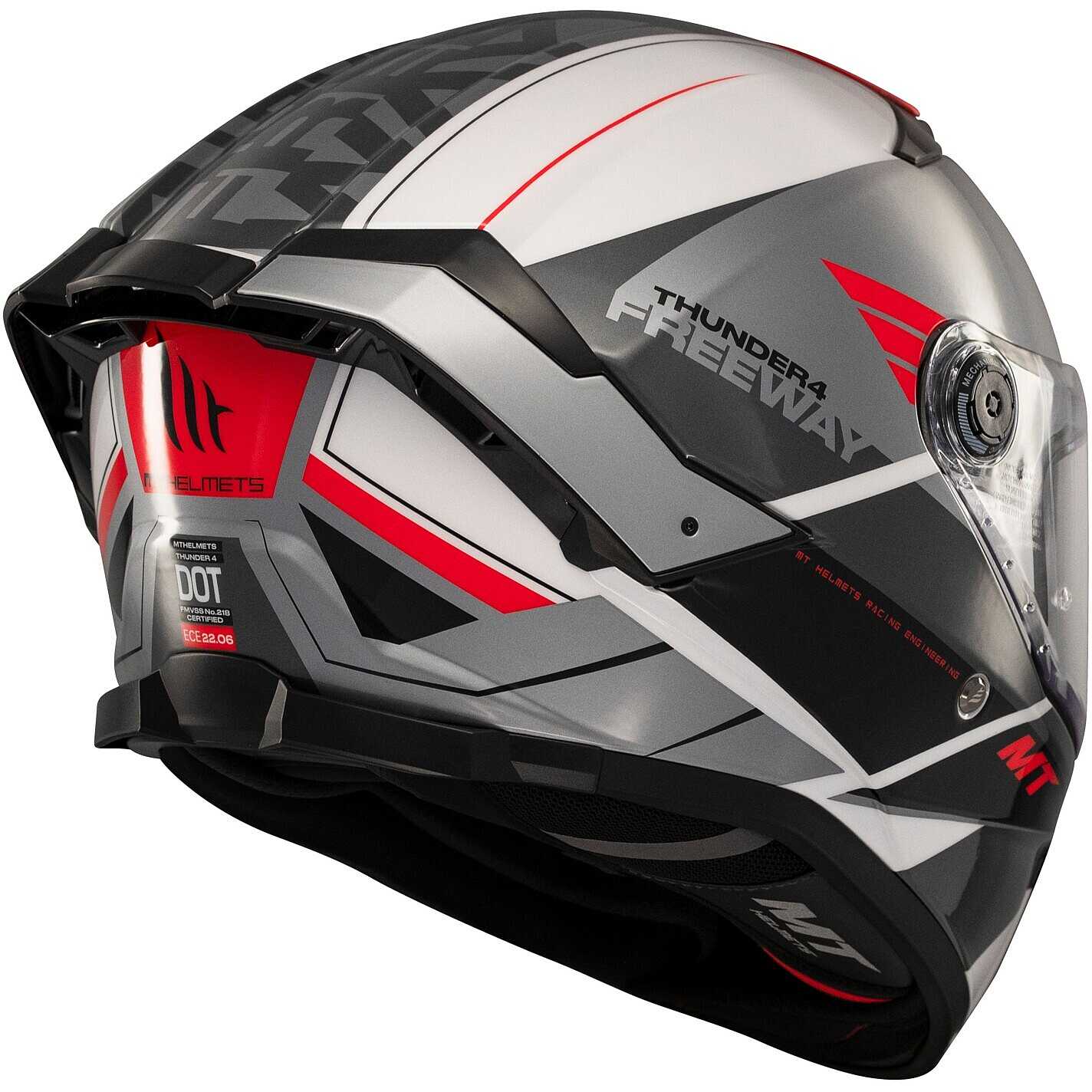 Full Face Motorcycle Helmet Mt Helmets THUNDER 4 Sv FREEWAY A5 Glossy ...