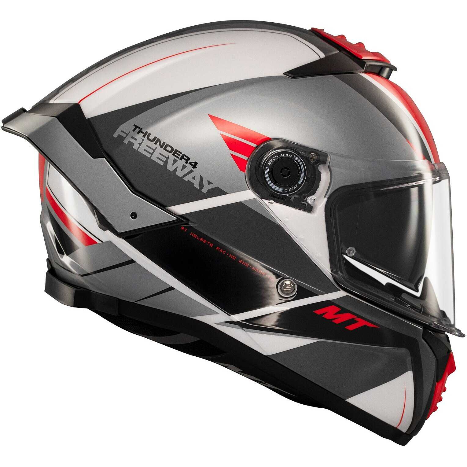 Full Face Motorcycle Helmet Mt Helmets THUNDER 4 Sv FREEWAY A5 Glossy ...