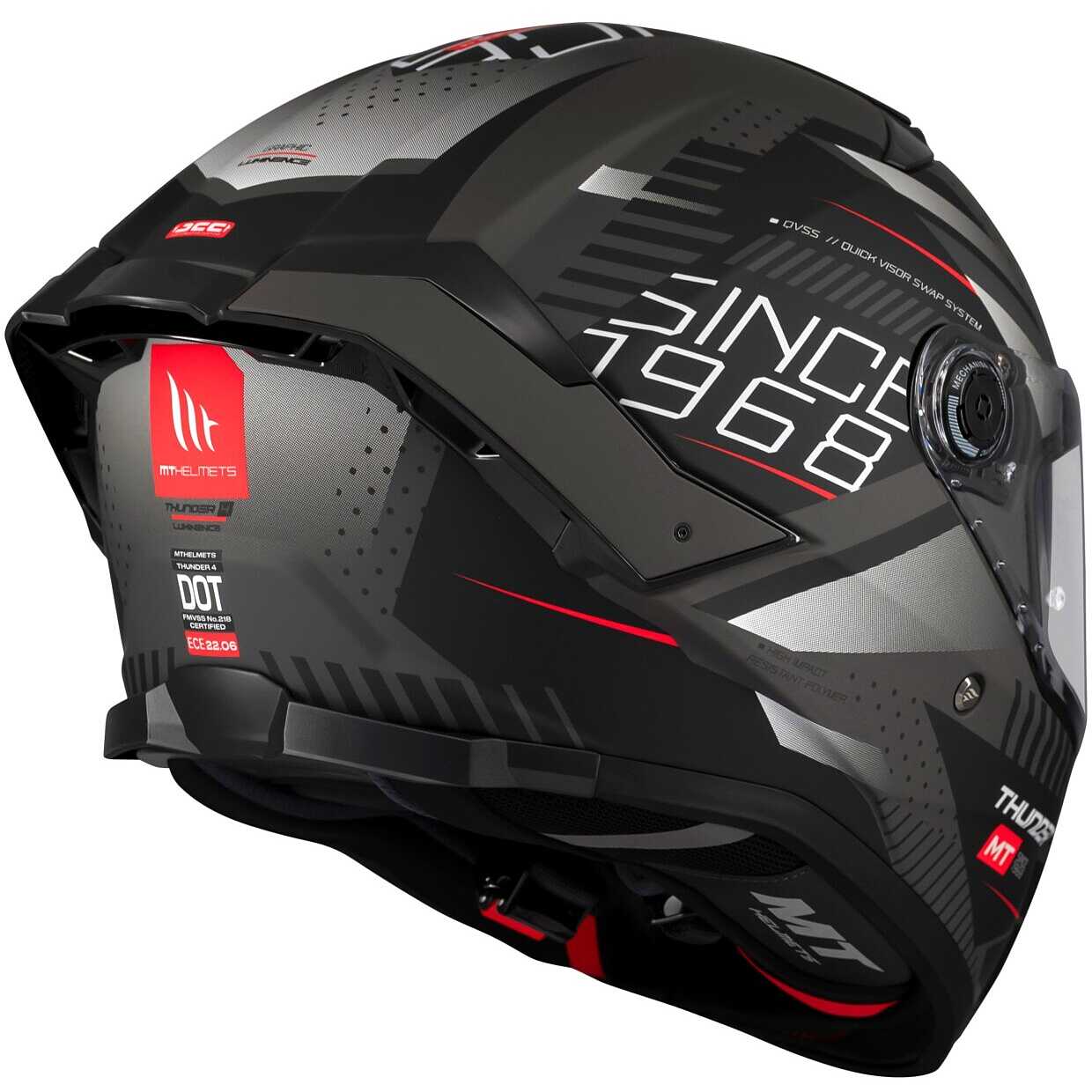 Full Face Motorcycle Helmet Mt Helmets THUNDER 4 Sv LUMINENCE D1 Matt ...