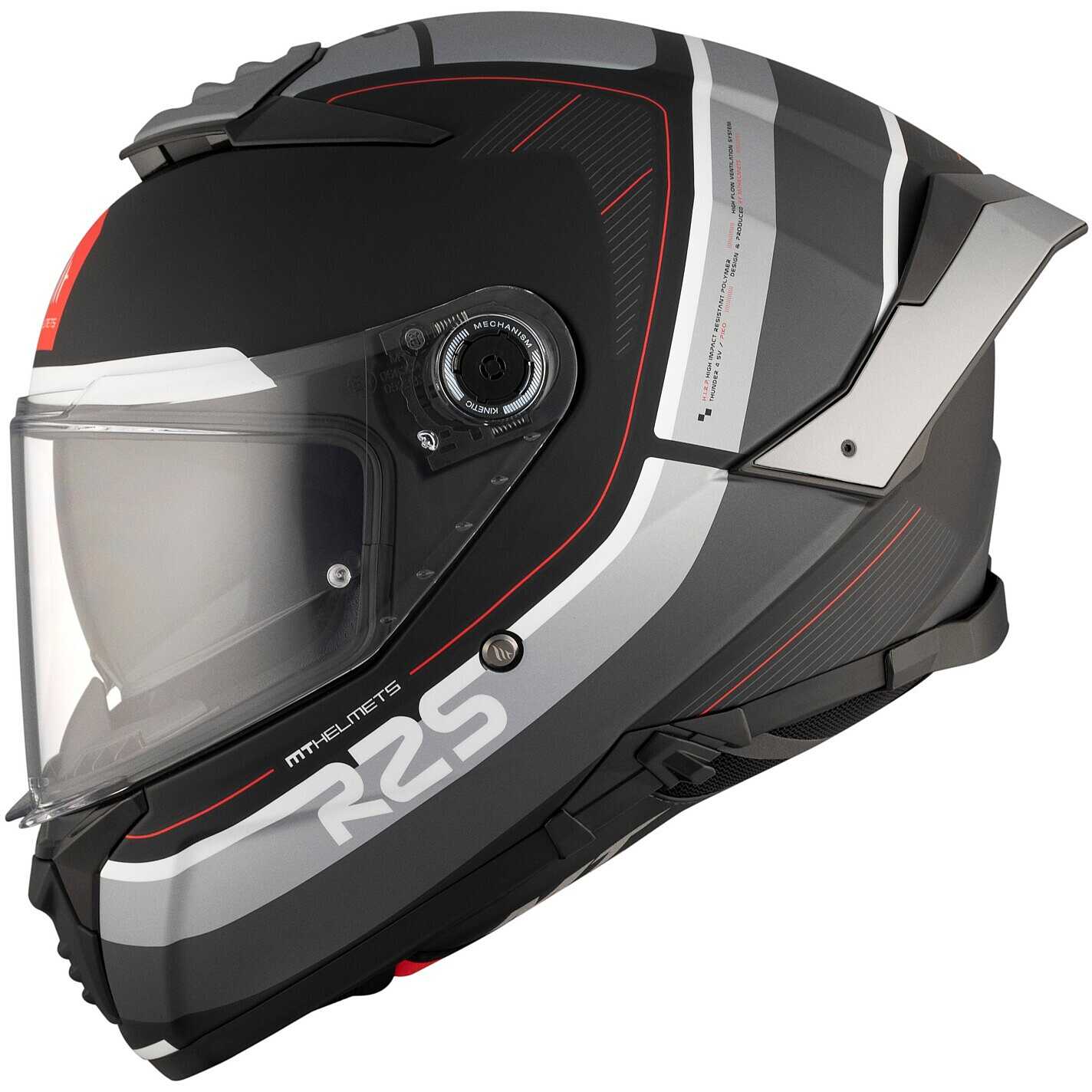 Full Face Motorcycle Helmet Mt Helmets THUNDER 4 Sv R25 B2 Matt For ...